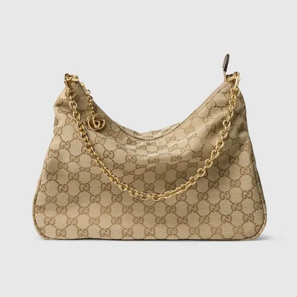 Gucci Diana Small Embroidered Tote Bag - Beige