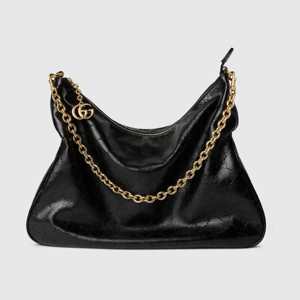 Gucci Diana Small Embroidered Tote Bag - Black