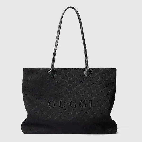 Gucci Diana Small Embroidered Tote Bag - Black