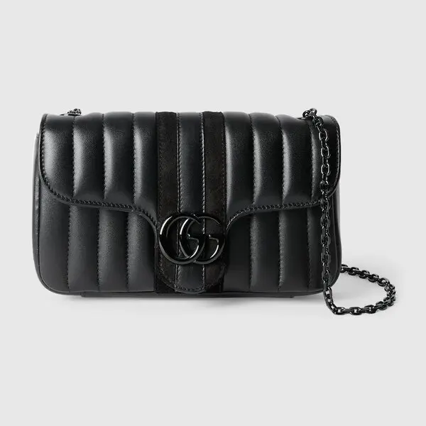 Gucci Diana Small Embroidered Tote Bag - Black