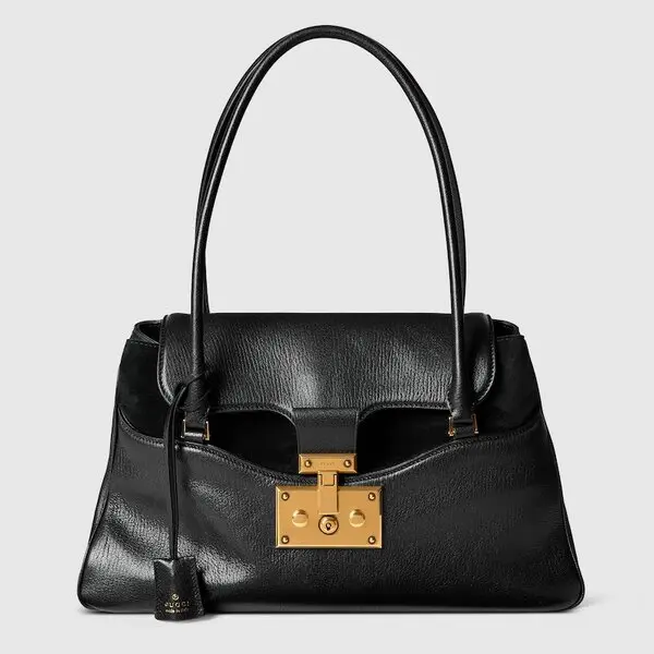 Gucci Diana Small Embroidered Tote Bag - Black