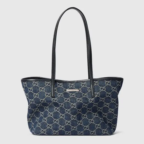 Gucci Diana Small Embroidered Tote Bag - Blue