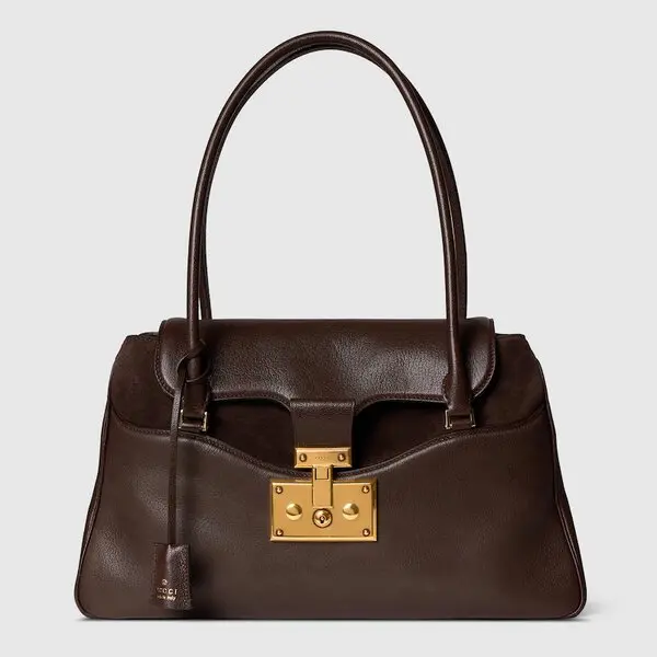 Gucci Diana Small Embroidered Tote Bag - Brown