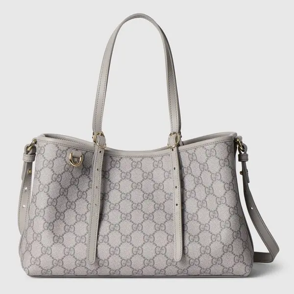 Gucci Diana Small Embroidered Tote Bag - Grey
