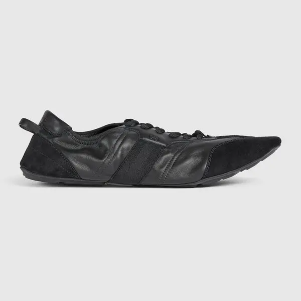 Gucci Ace Low-top Trainers With Embroidered Bee - Black