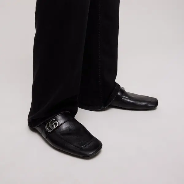 Gucci Leather Mule With Horsebit