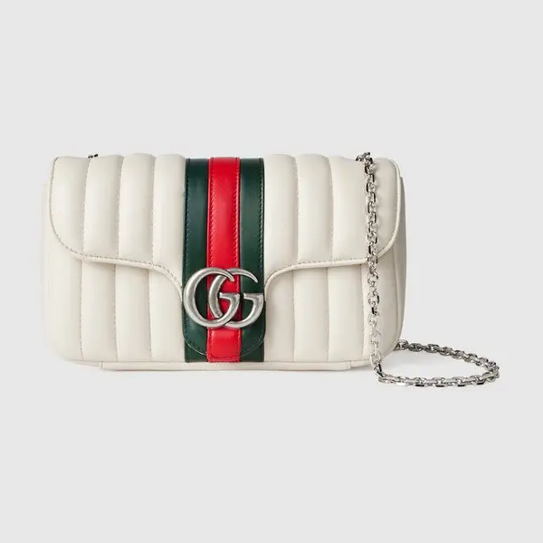 Gucci Ophidia Small Shoulder Bag - White