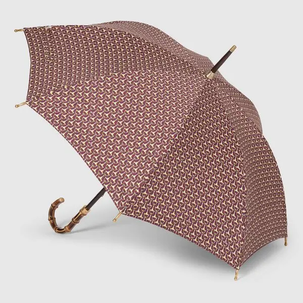 Gucci Horsebit Print Nylon Umbrella - Beige