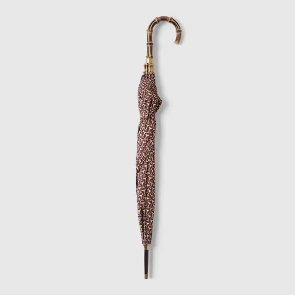 Gucci Horsebit Print Nylon Umbrella - Beige