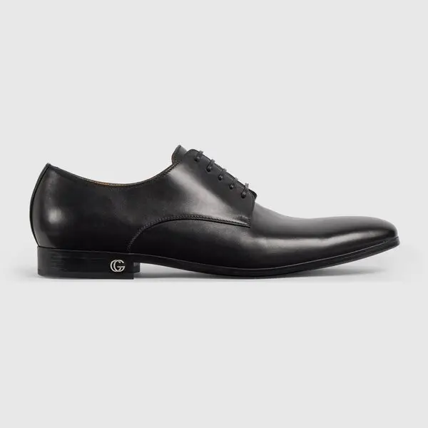 Gucci Washed-effect Leather Boat Shoe - Black