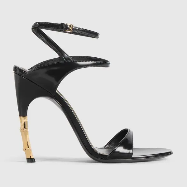 Gucci Platform Sandal With Double G - Black