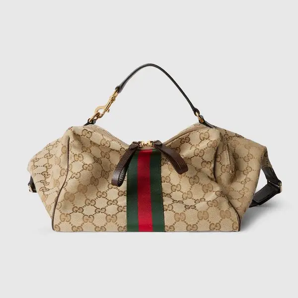 Gucci Gg Emblem Small Crossbody Bag - Beige