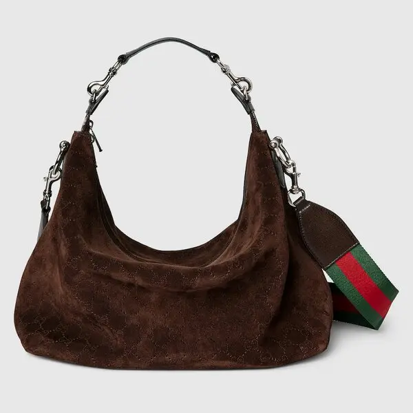 Gucci Gg Emblem Small Crossbody Bag - Brown