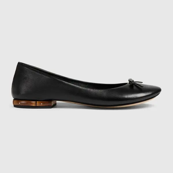 Gucci Horsebit Ballet Flats - Black