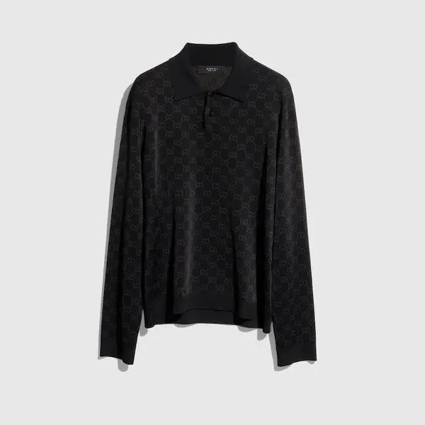 Gucci Sik Cotton Knit Poo Shirt, Size - Black