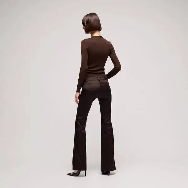 Gucci Fine Wool Gg Crytal Cardigan, Ize - Brown
