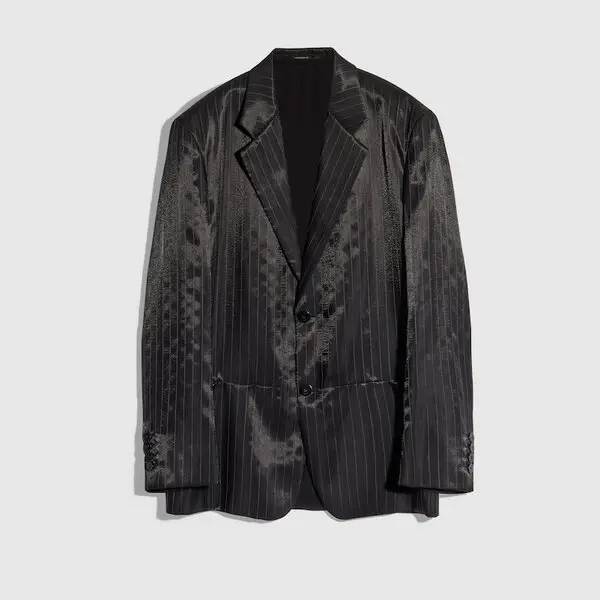 Gucci Check Cotton Tweed Jacket, Size - Black