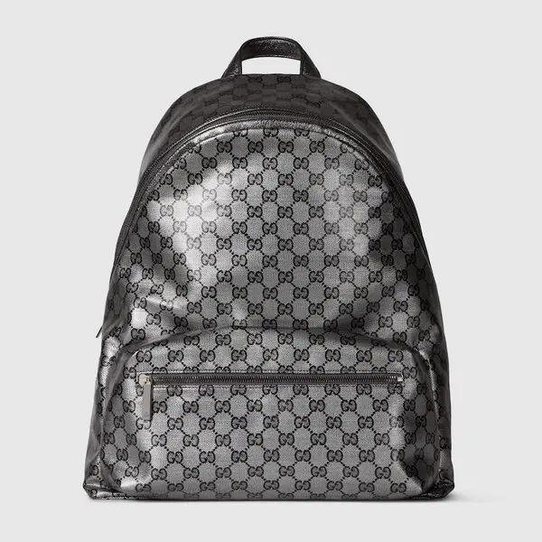 Gucci Gg Supreme Backpack - Silver