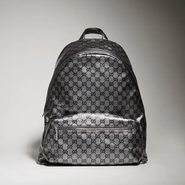 Gucci Gg Supreme Backpack - Silver