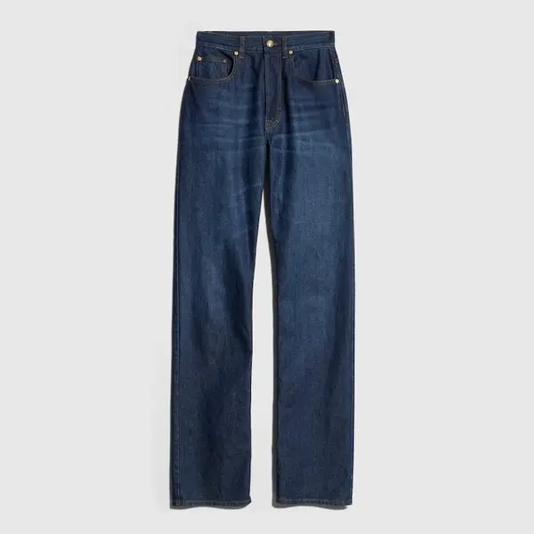 Gucci Flared Cotton Denim Trousers - Blue