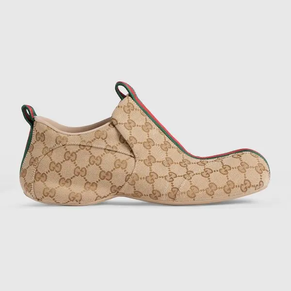 Gucci Rhyton Trainer With Logo - Beige