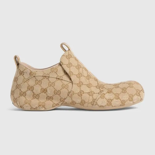 Gucci Rhyton Trainer With Logo - Beige