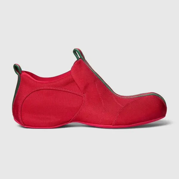 Gucci Rhyton Trainer With Logo - Red