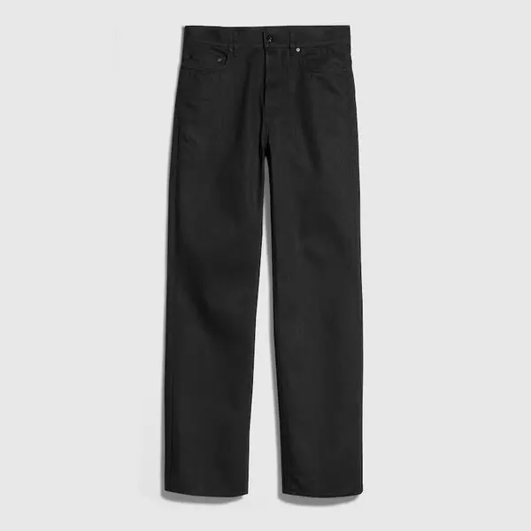 Gucci Slim Fit Cotton Denim Trousers - Black