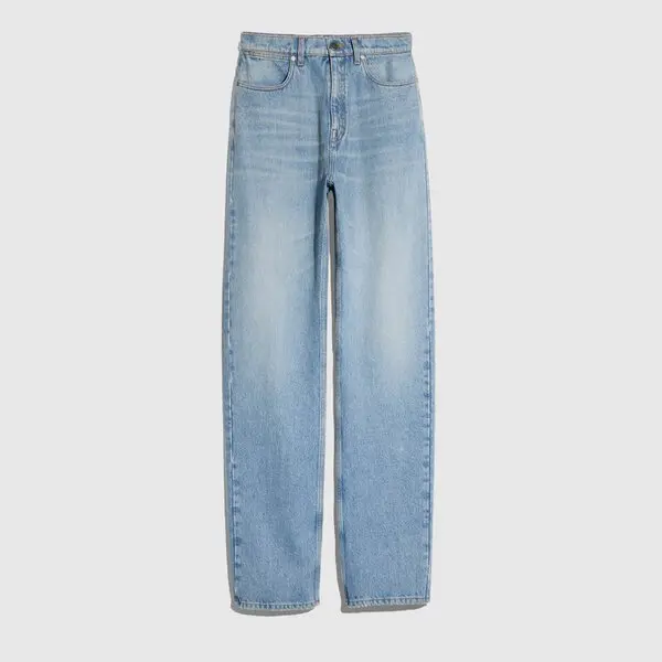 Gucci Slim Fit Cotton Denim Trousers, Size - Blue
