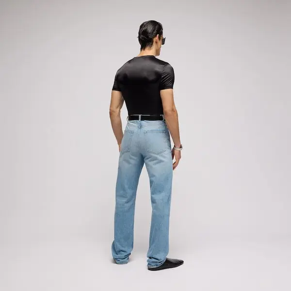 Gucci Slim Fit Cotton Denim Trousers, Size - Blue