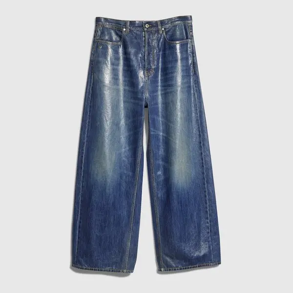 Gucci Slim Fit Cotton Denim Trousers - Blue