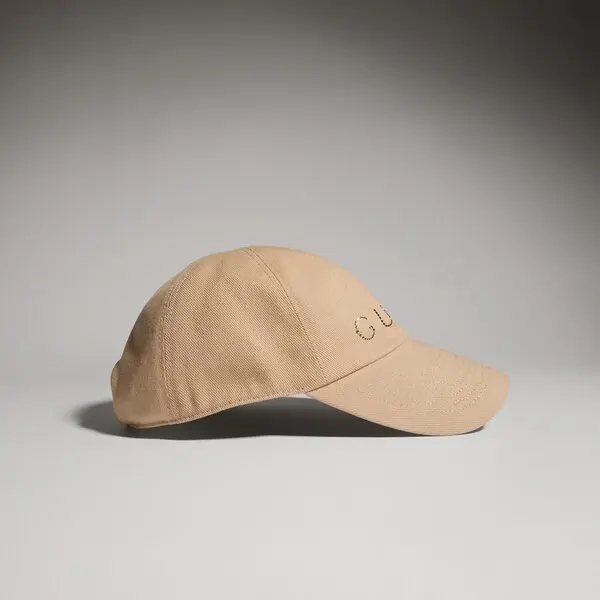 Gucci Gg Cotton Denim Baseball Cap - Beige