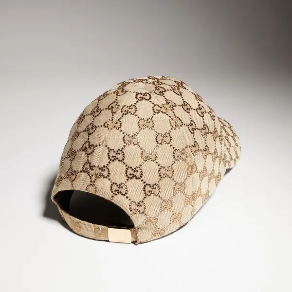 Gucci Gg Cotton Denim Baseball Cap - Beige