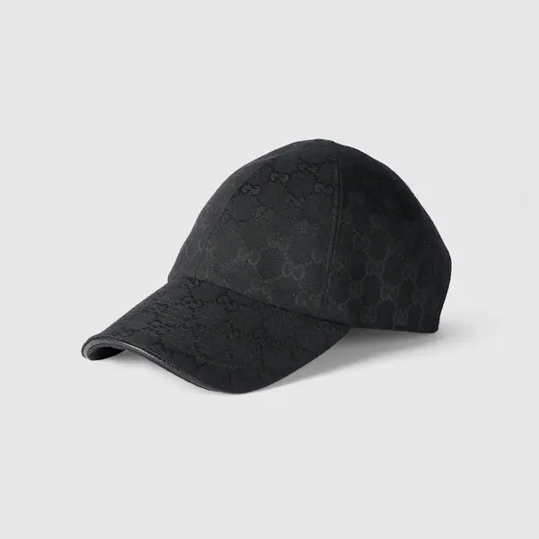 Gucci Cotton Baseball Hat With Ebroidery, Size - Black