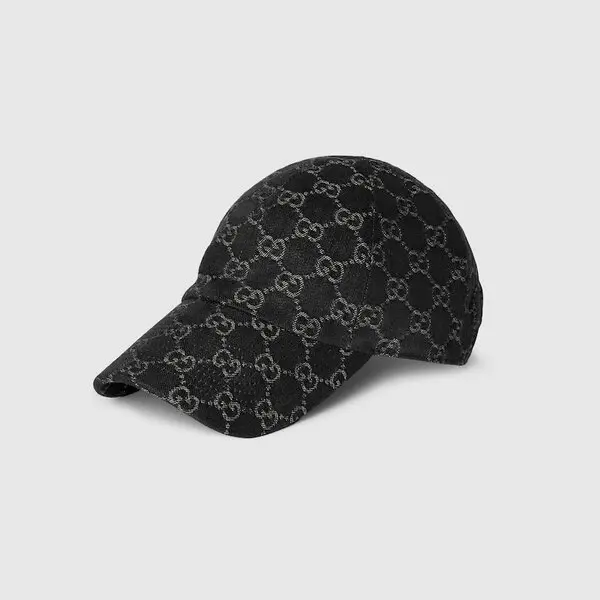 Gucci Gg Canvas Baseball Hat - Black