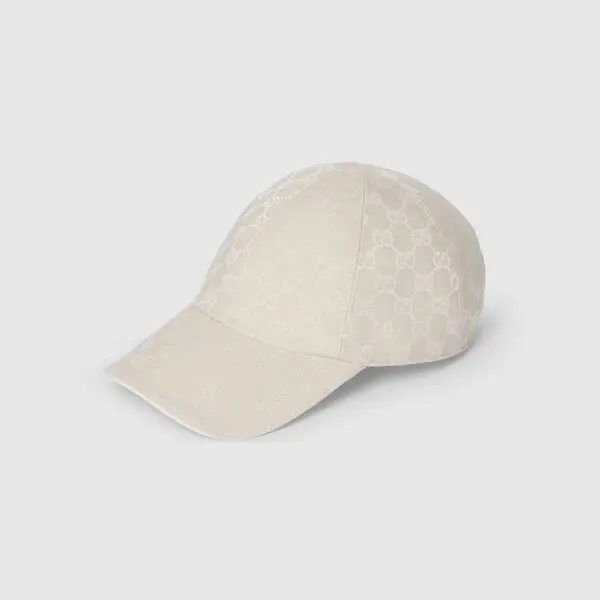 Gucci Monogram Baseball Cap - White
