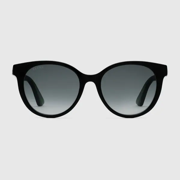 Gucci Cat Eye Acetate Sunglasses - Black