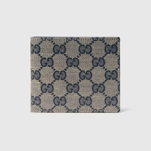 Gucci Gg Marmont Bi-fold Card Case Wallet - Blue
