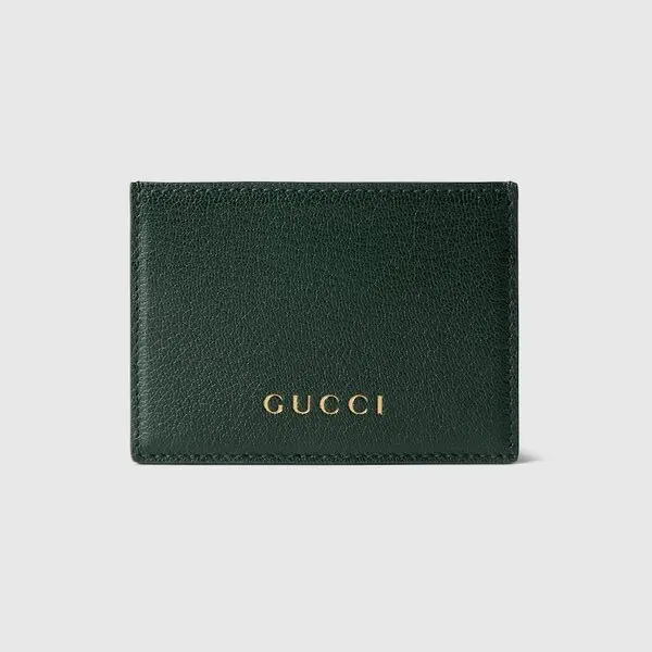 Gucci Gg Marmont Card Case - Green