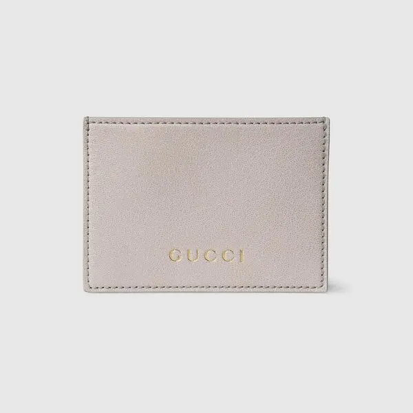 Gucci Gg Marmont Card Case - Grey