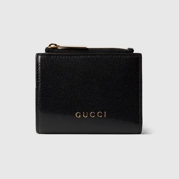 Gucci Bi-color Gg Marmont Small Wallet - Black