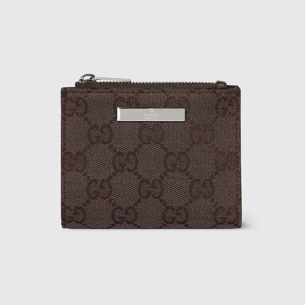 Gucci Bi-color Gg Marmont Small Wallet - Brown