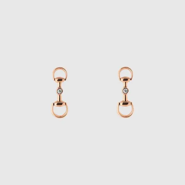 Gucci Interlocking 18k Stud Earrings - Gold