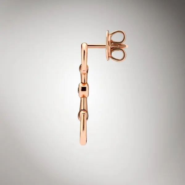 Gucci Interlocking G Earrings In 18k Rose