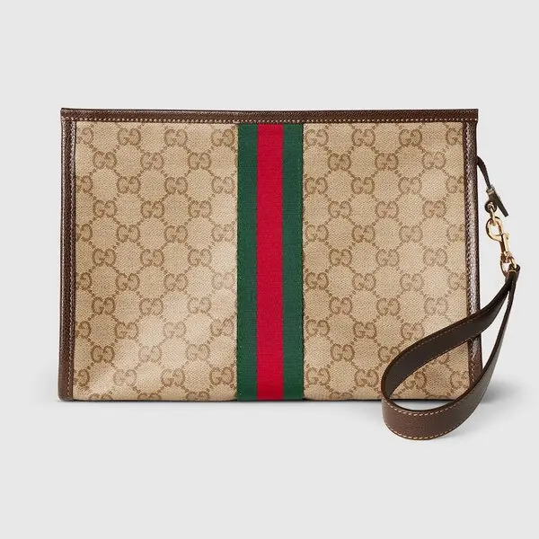 Gucci Ophidia Medium Pouch - Beige