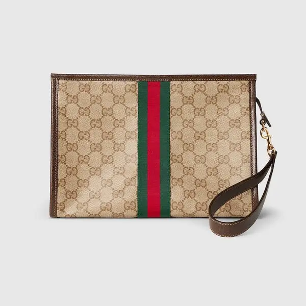 Gucci Ophidia Medium Pouch - Beige