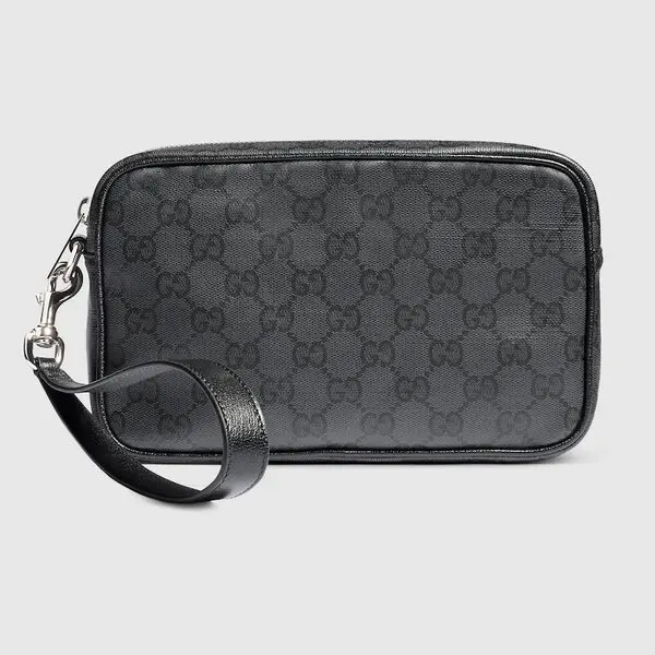 Gucci Gg Emblem Small Business Case - Black