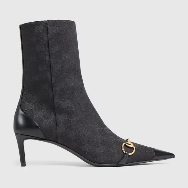 Gucci Horsebit Ankle Boots - Black