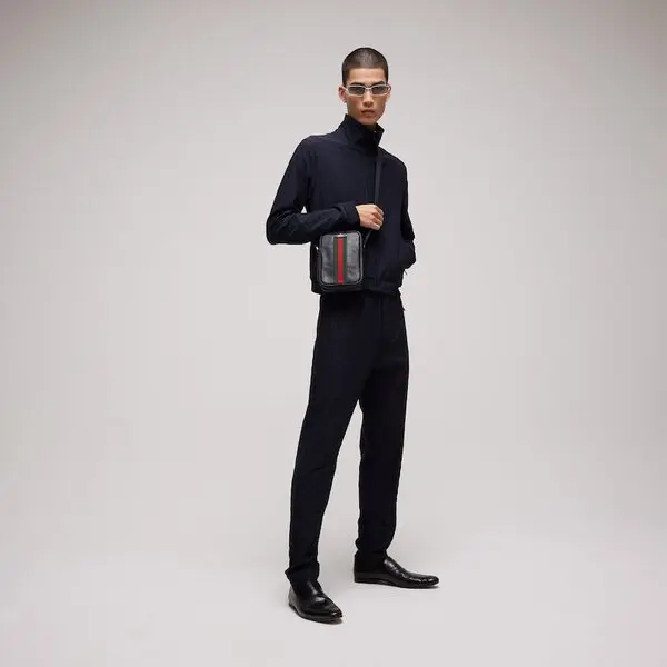 Gucci Gg Jerey Jacquard Zip Jacket, Ize - Blue