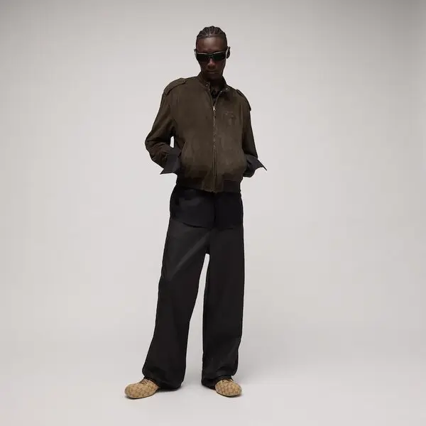 Gucci Embossed Gg Leather Bomber Jacket - Brown